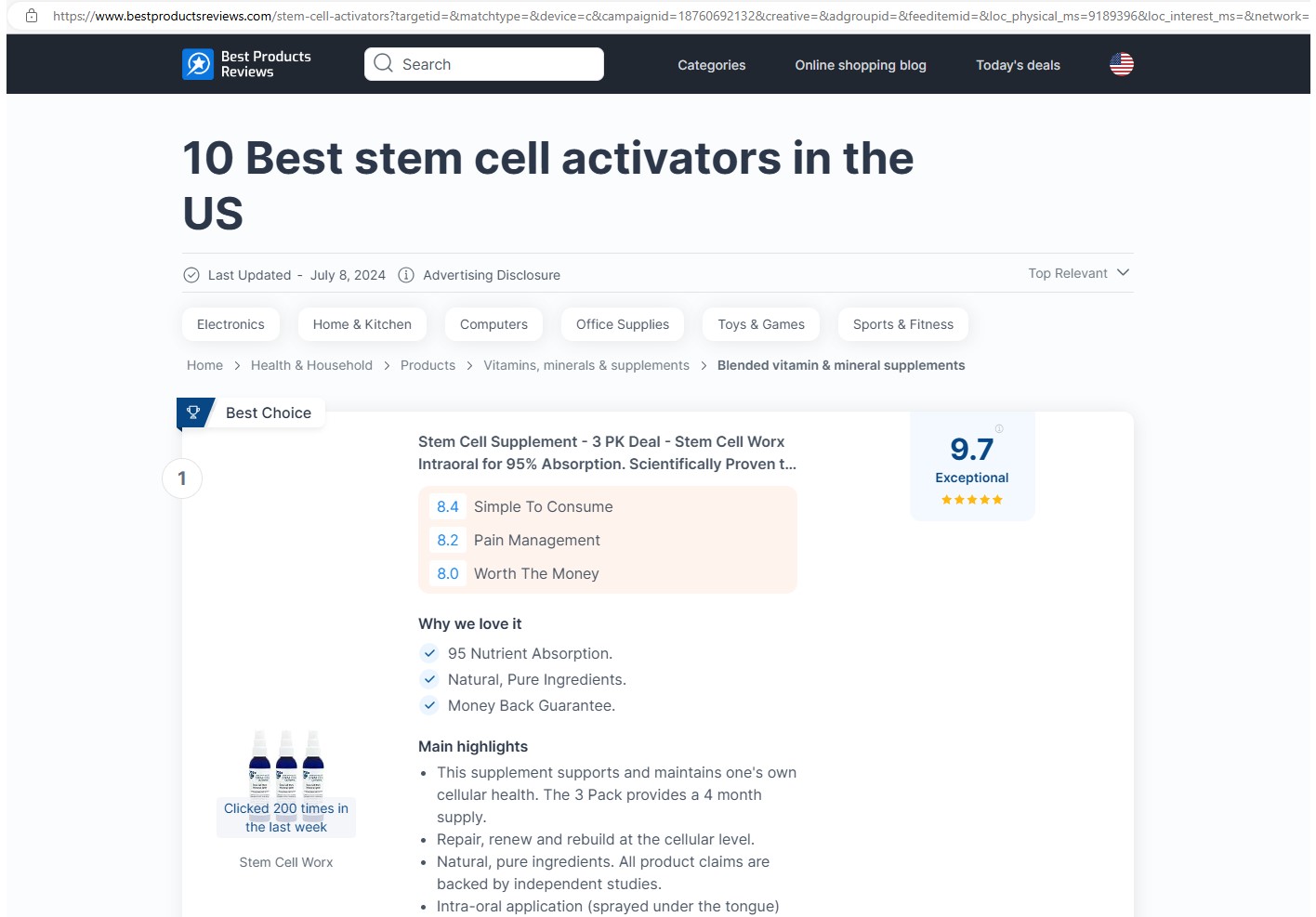 Best Stem Cell 2024 Stem Cell Worx Official Website – Clinically Proven ...