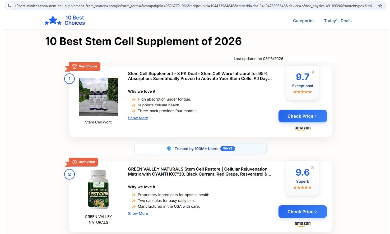 Ranked Best Stem Cell Supplement By Best Choice - Stem Cell Worx ...